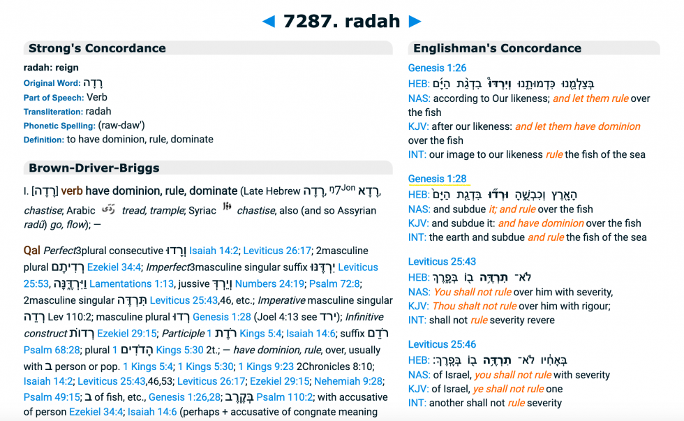 To Subdue & Rule Well: Rule Over? - SROM